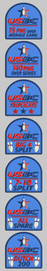 Your store. Fully Embroidered with Merrow Border Bowling Emblem Patch ...